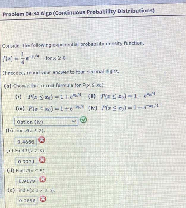 Solved Problem 04-34 Algo (Continuous Probability | Chegg.com Solved Problem 04-34 Algo (Continuous Probability | Chegg.com