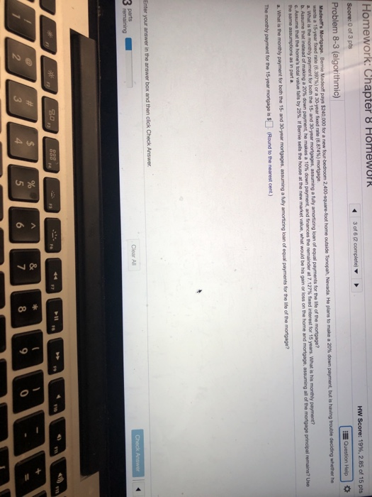 Solved Save Homework: Chapter 8 Homework core: 0 of 3 pts | Chegg.com Solved Save Homework: Chapter 8 Homework core: 0 of 3 pts | Chegg.com
