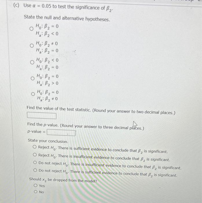 Solved (a) Use α=0.01 to test the hypotheses H0:β1=β2=θ | Chegg.com