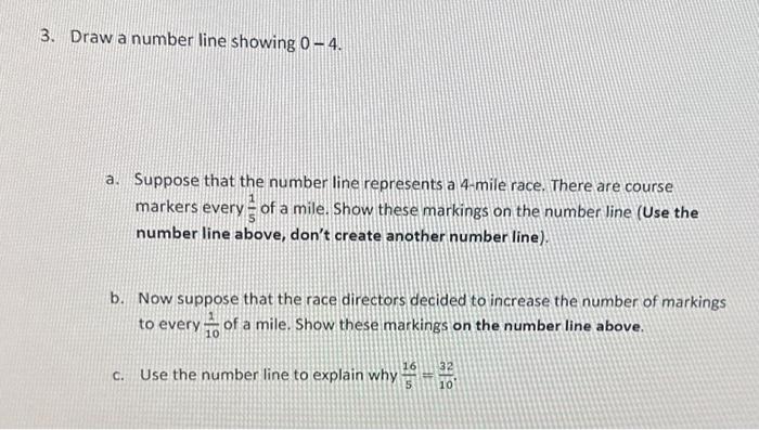 Solved 3. Draw a number line showing 0−4. a. Suppose that | Chegg.com