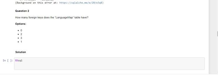 Solved Questions on SQL Join Statements Use the given cell | Chegg.com