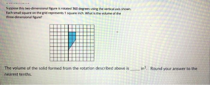 Solved Suppose this two-dimensional figure is rotated 360 | Chegg.com