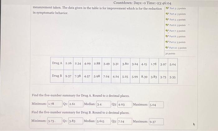 Solved Countdown: Days:-0 Time:-23:46:04 measurement taken. | Chegg.com