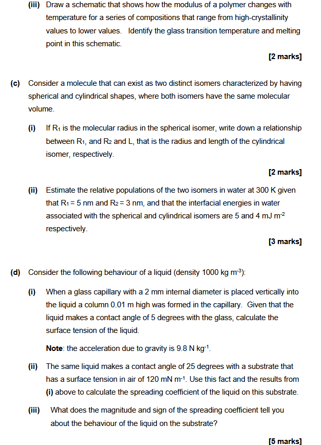 Solved (iii) ﻿Draw a schematic that shows how the modulus of | Chegg.com