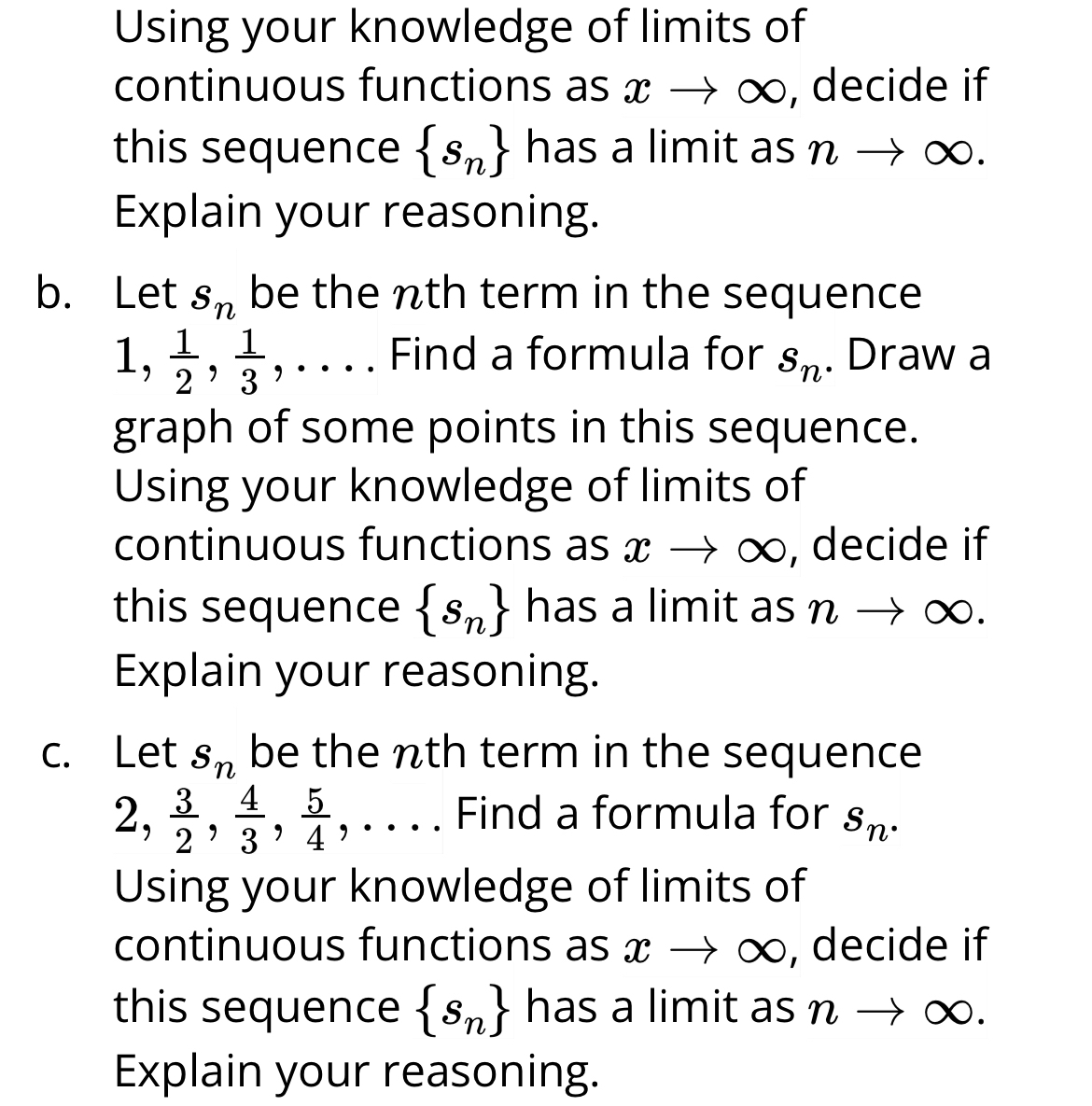 Solved Let be the th term in the sequence . ﻿Find a | Chegg.com