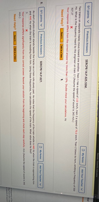 Solved Demos Scientific Calculator 0/1 points Previous | Chegg.com