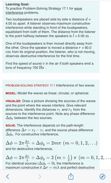 Solved Learning Goal: To practice Problem-Solving Strategy | Chegg.com