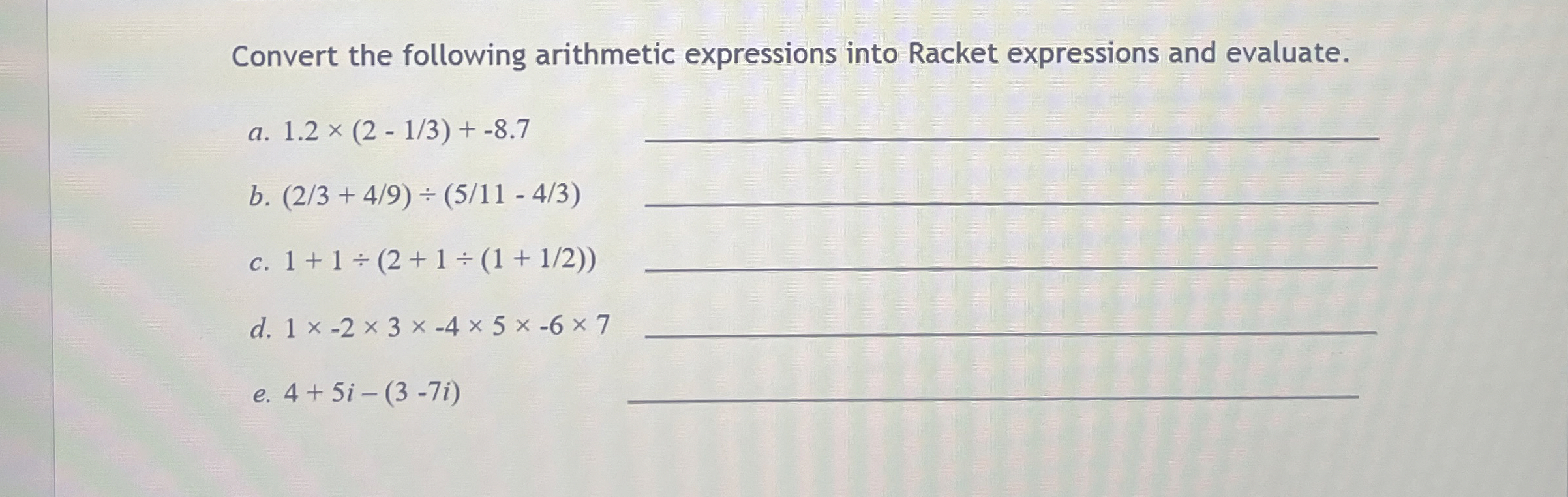 Solved Convert the following arithmetic expressions into | Chegg.com