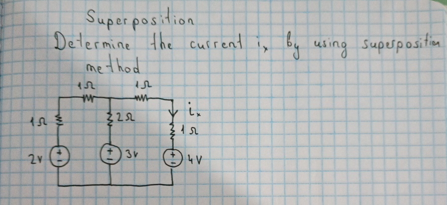 Solved Superpositiondetermine The Current Ix By Using