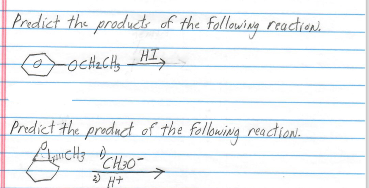 Solved Predict the products of the following reactioNs | Chegg.com