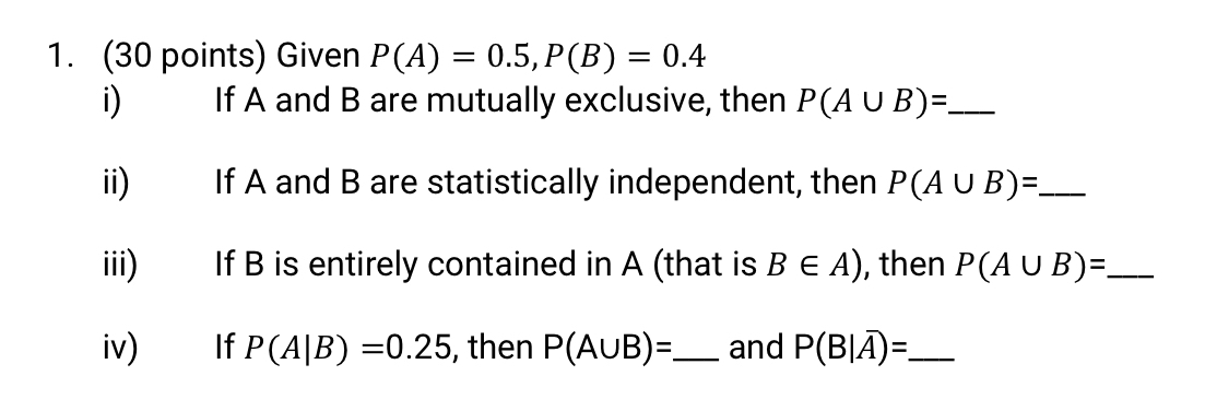 Solved 30 ﻿points) ﻿Given (30 ﻿points) ﻿Given | Chegg.com