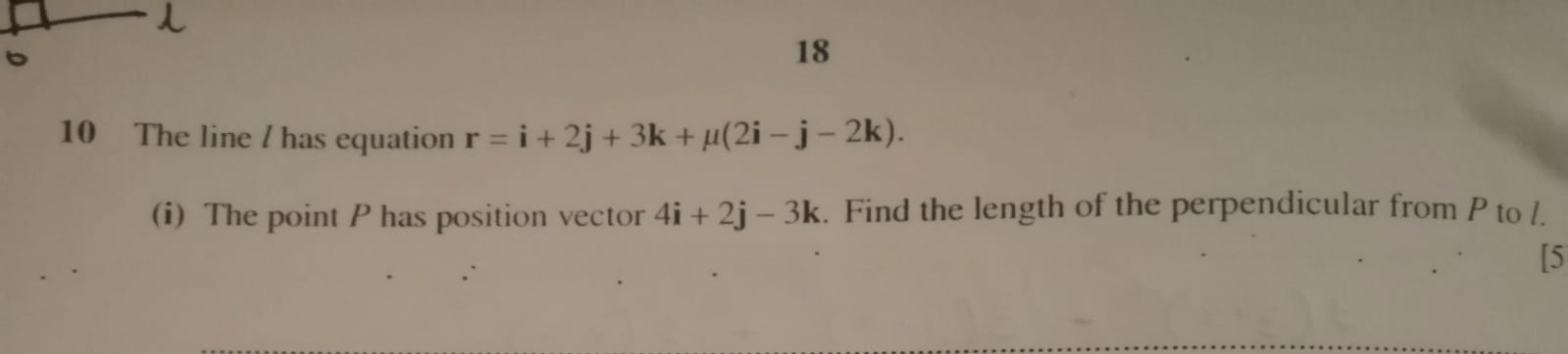 Solved 1810 ﻿The line l ﻿has equation | Chegg.com
