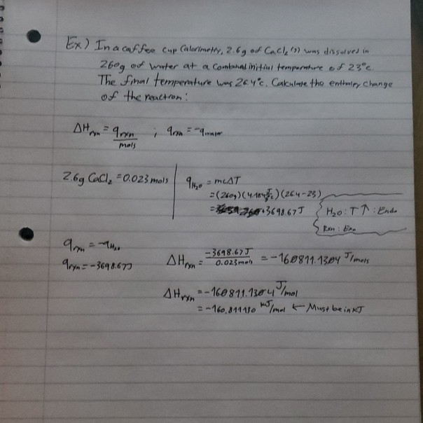 Solved What does Delta H rxn mean? how come we perform it | Chegg.com