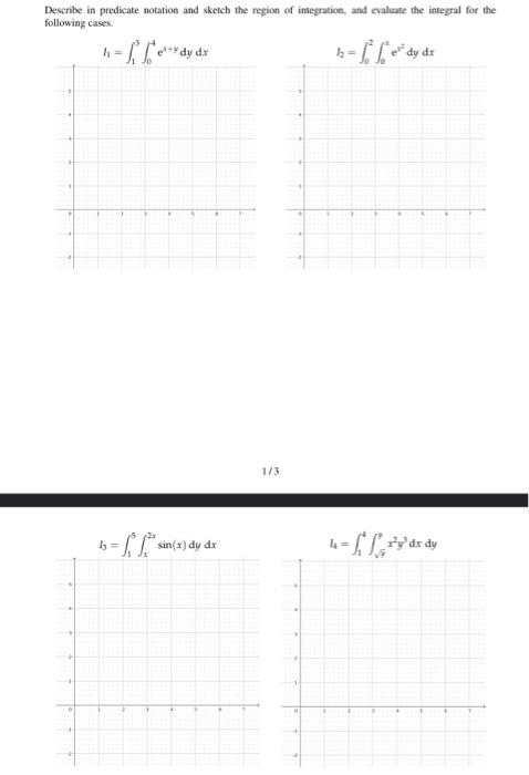 Solved Describe in predicate notation and sketch the region | Chegg.com