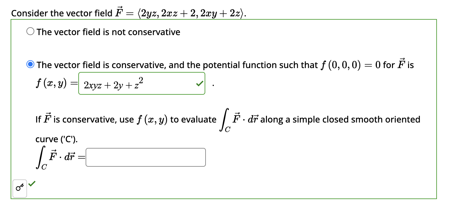 Solved Consider the vector field | Chegg.com