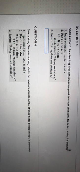Solved QUESTION 3 Given a string 15 characters long, what is | Chegg.com
