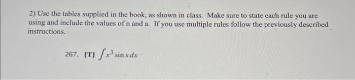 Solved Use Tables Of Integrals To Find The Following