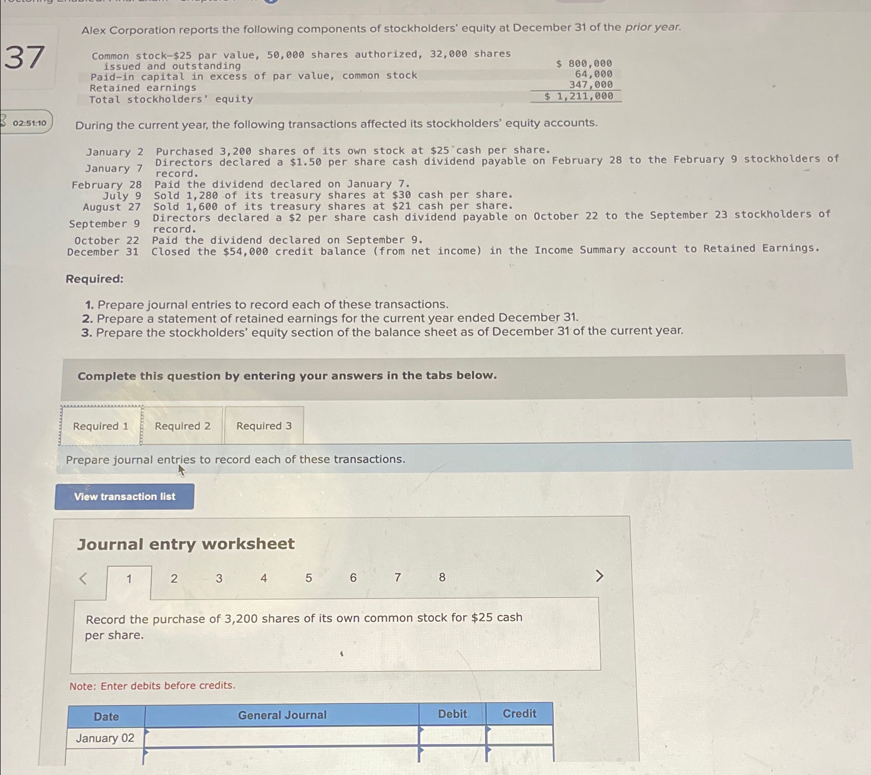 Solved Alex Corporation reports the following components of | Chegg.com