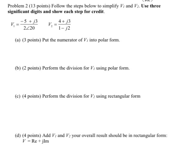 Solved Problem 2 (13 points) Follow the steps below to | Chegg.com Solved Problem 2 (13 points) Follow the steps below to | Chegg.com