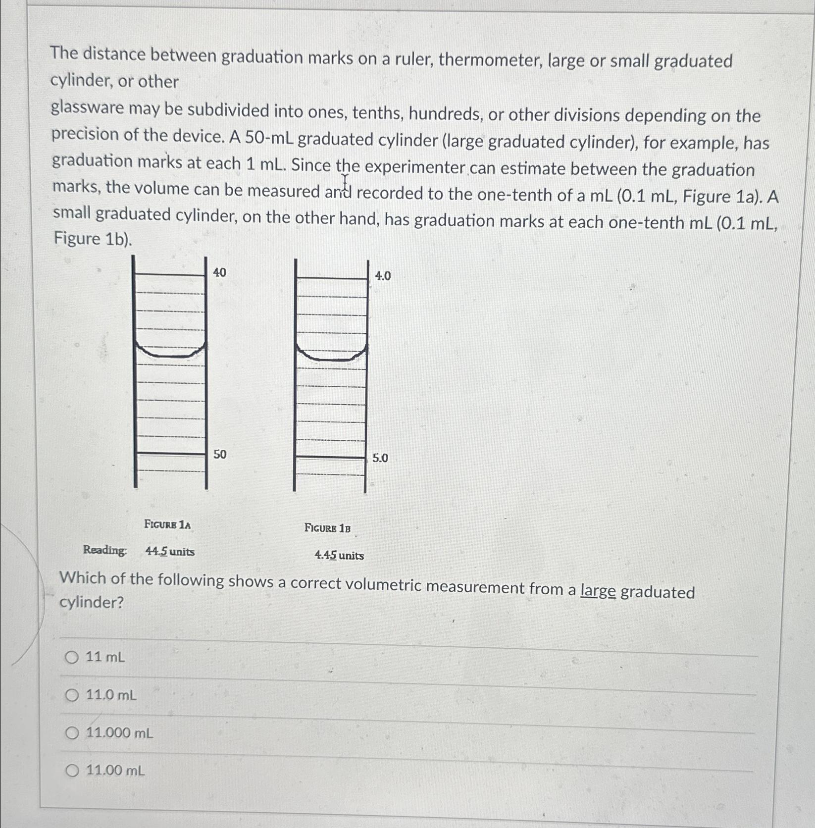 Solved The distance between graduation marks on a ruler, | Chegg.com