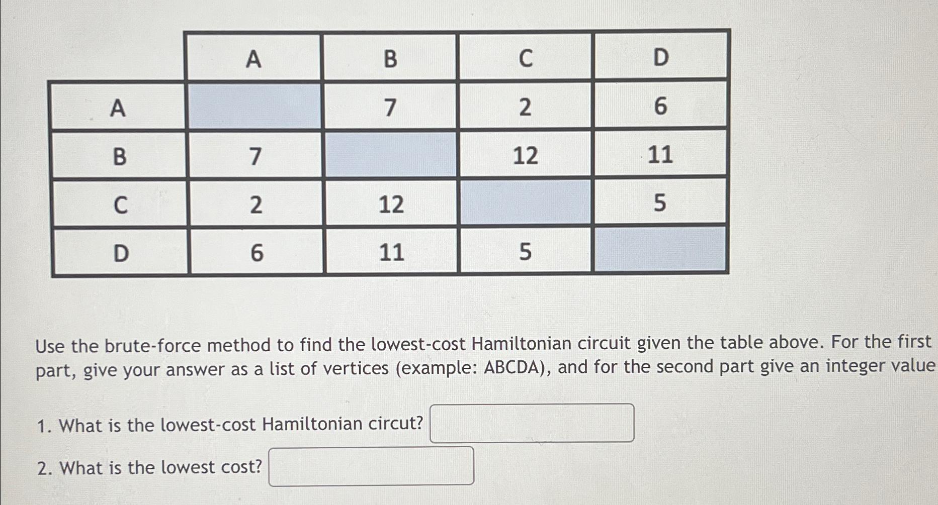 Solved Question | Chegg.com