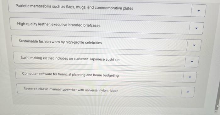 Solved Understanding VALS at a Department Store Match | Chegg.com