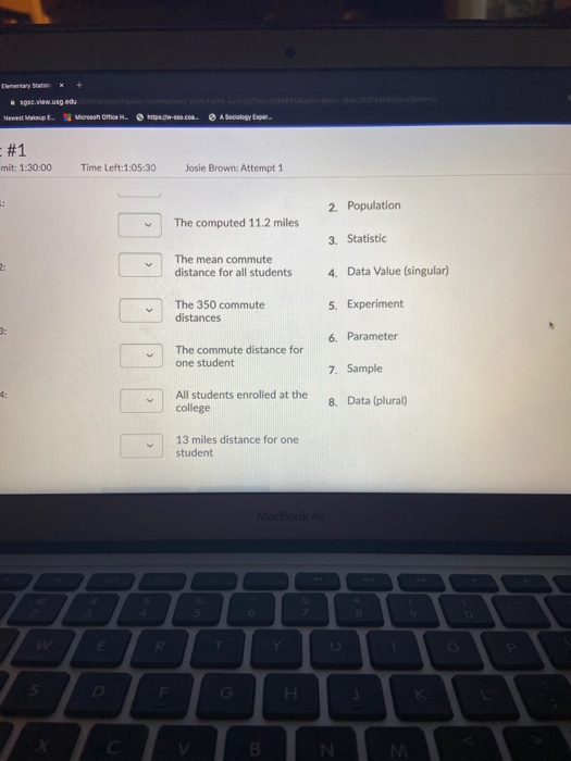 Solved Statist view.usc.edu ke Microsoft Office. | Chegg.com