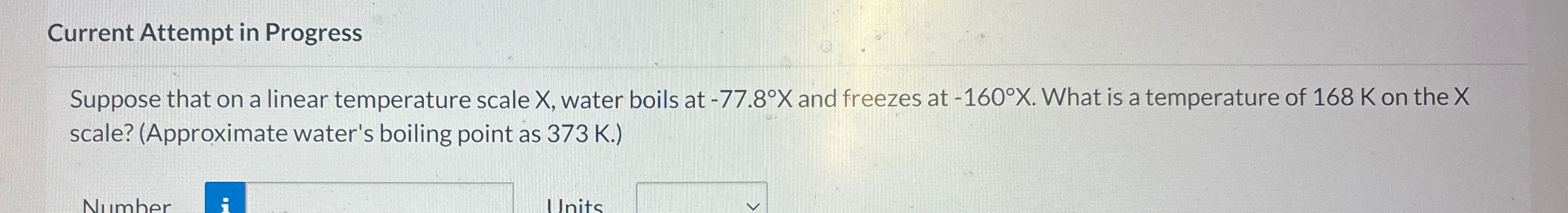Solved Current Attempt in ProgressSuppose that on a linear | Chegg.com