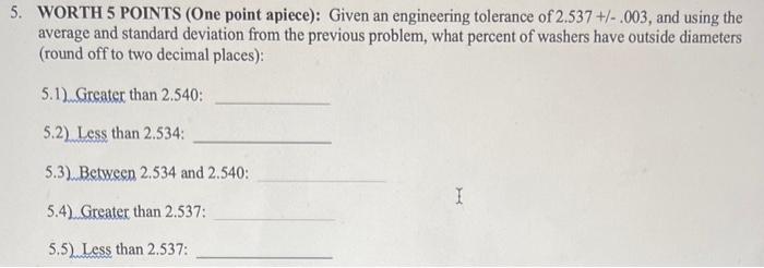 Solved 5. WORTH 5 POINTS (One point apiece): Given an | Chegg.com