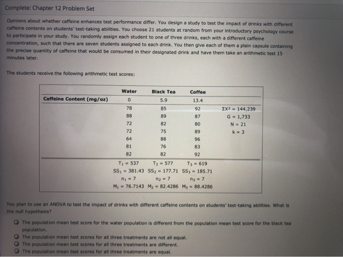 Solved Complete: Chapter 12 Problem Set Opinions about | Chegg.com