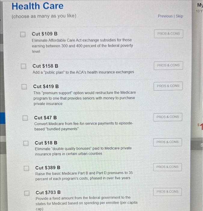 3. Complete the "Federal Budget Challenge" at the | Chegg.com