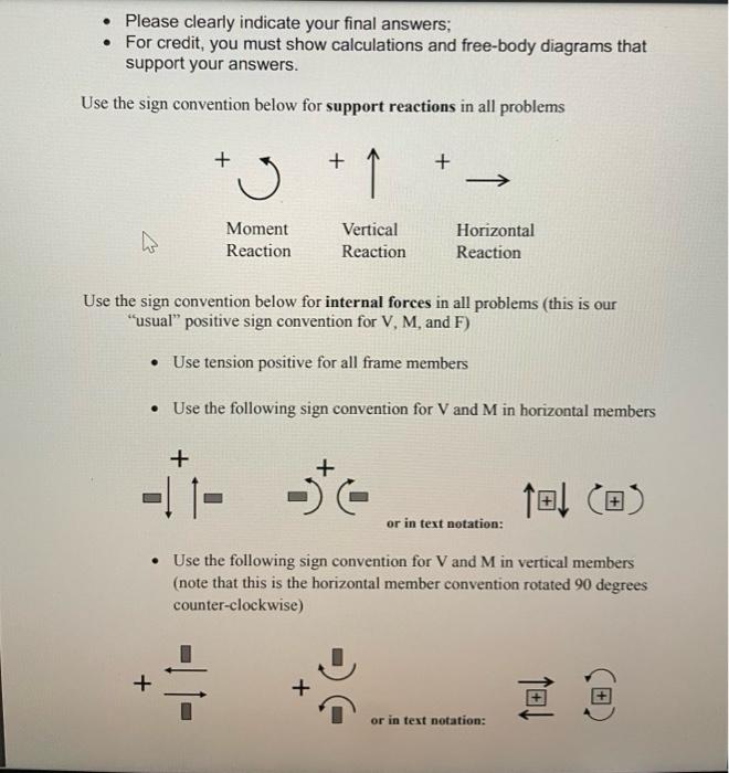 Solved • Please clearly indicate your final answers; • For | Chegg.com