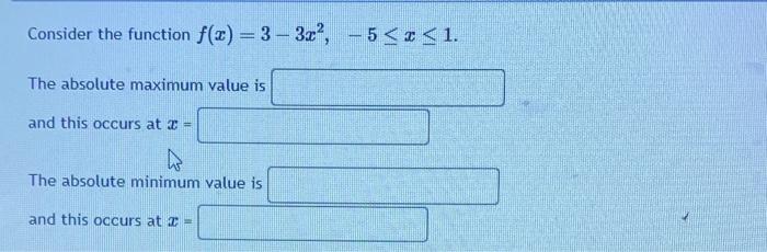 Solved Consider The Function F X 4x2−4x 3 0≤x≤10 The