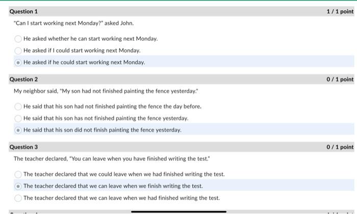 Read each of the direct statements below. Select the | Chegg.com