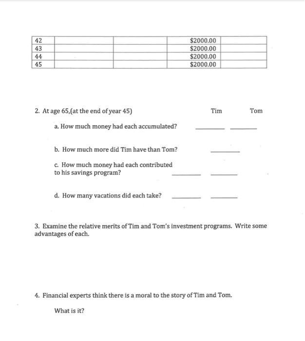 The Story of Tim and Tom Tim and Tom are interesting | Chegg.com