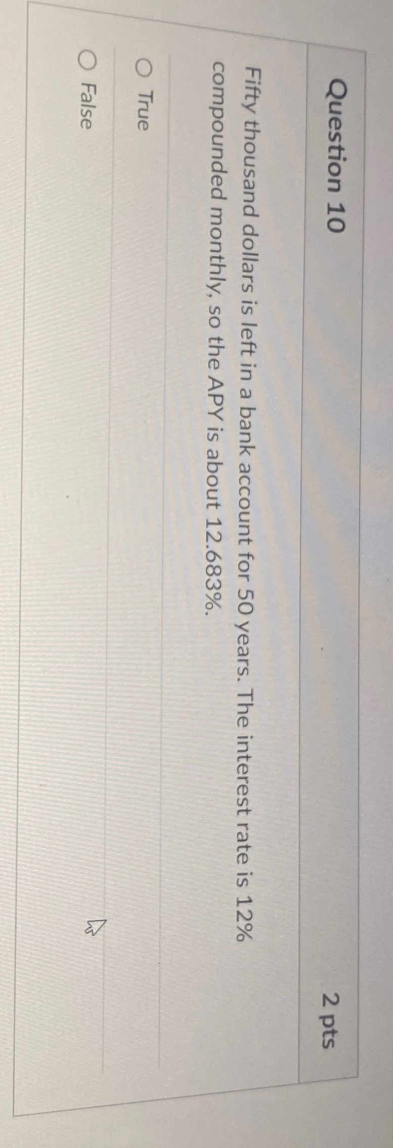 Solved Question 102 ﻿ptsFifty thousand dollars is left in a | Chegg.com