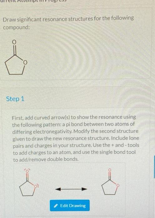 Solved Draw significant resonance structures for the | Chegg.com
