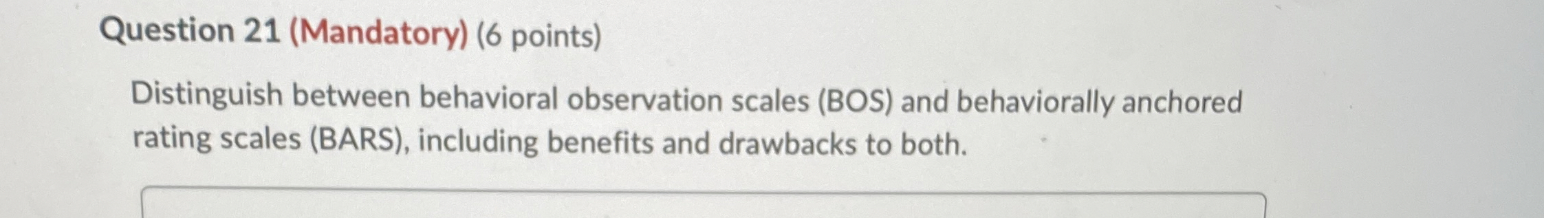 Solved Question 21 (Mandatory) (6 ﻿points)Distinguish | Chegg.com