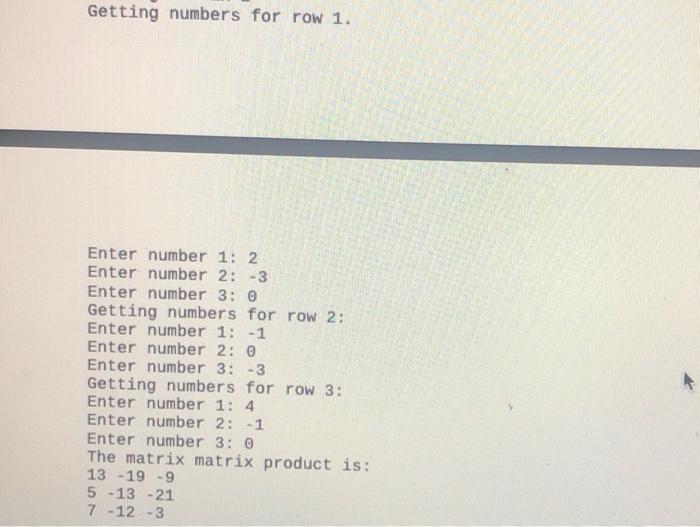 Solved 2 Matrix Multiplication If A Is An N X M Matrix And 0926