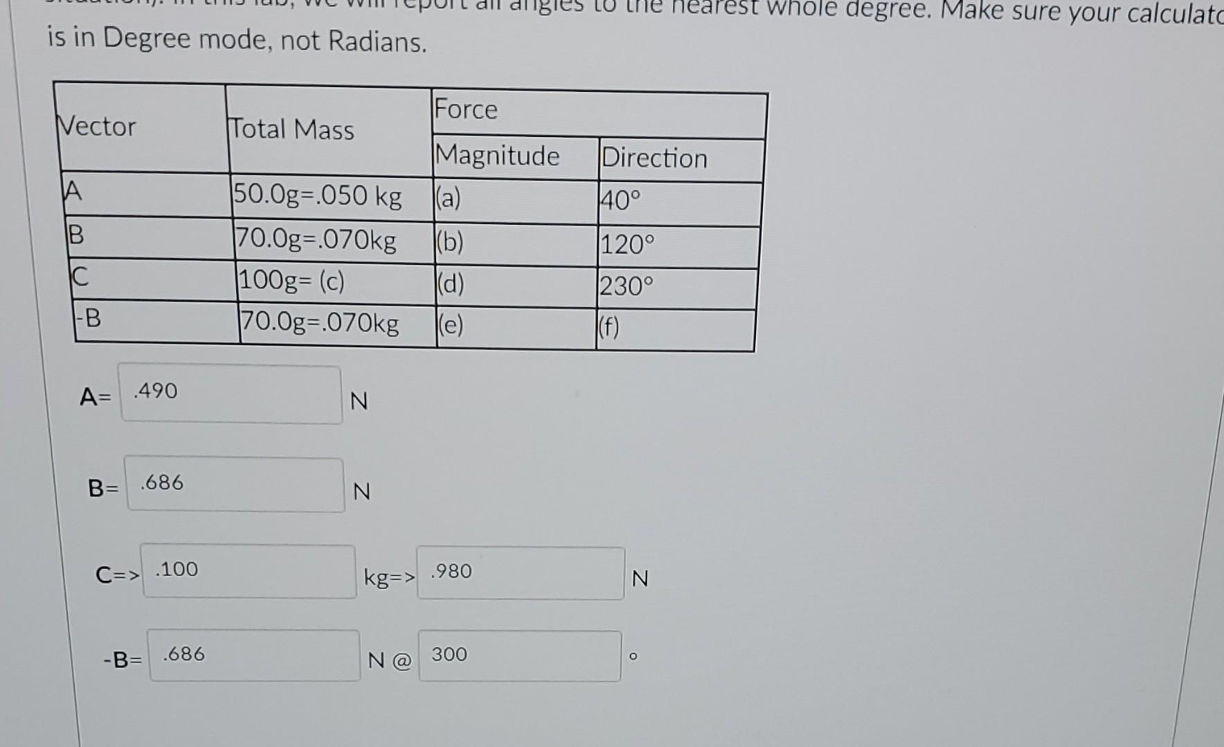 Question 9 Use the magnitude and direction for each | Chegg.com