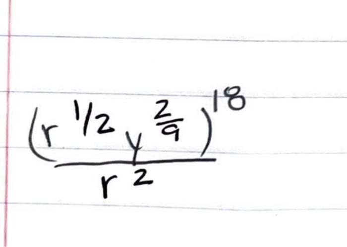 Solved r2(r1/2y92)18 | Chegg.com