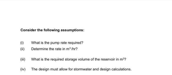 Solved The daily water demand for a community (Inanda) of | Chegg.com
