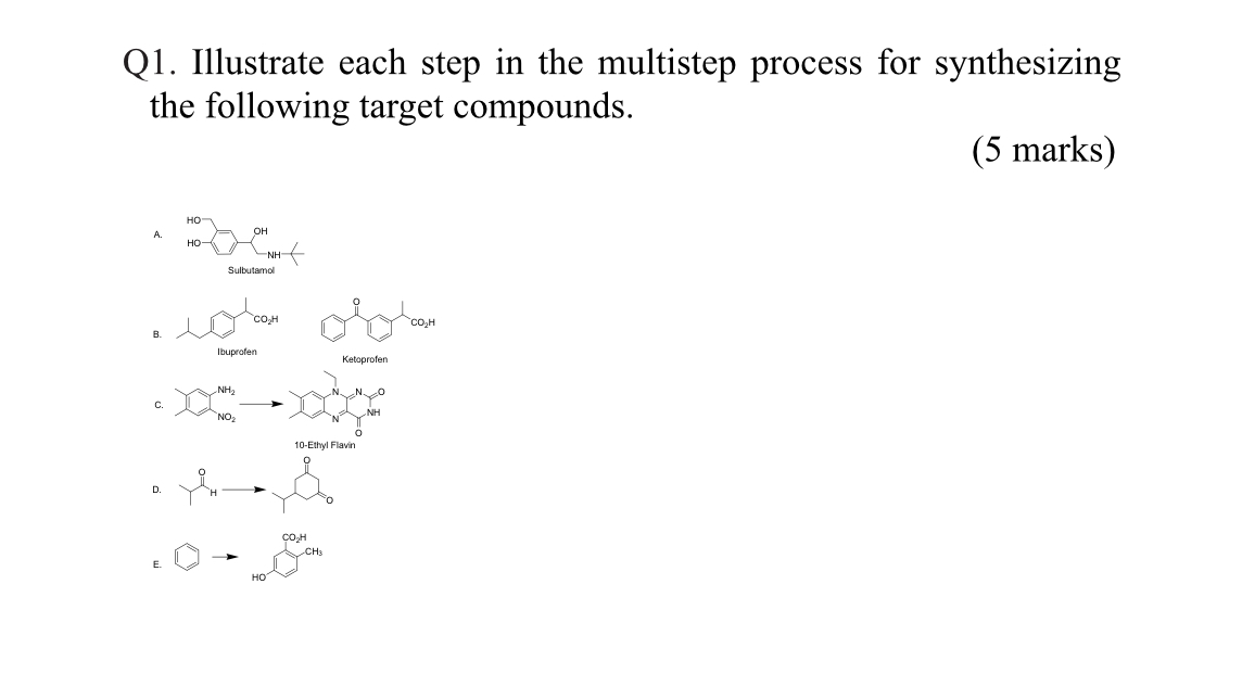 Solved Q1. ﻿Illustrate each step in the multistep process | Chegg.com