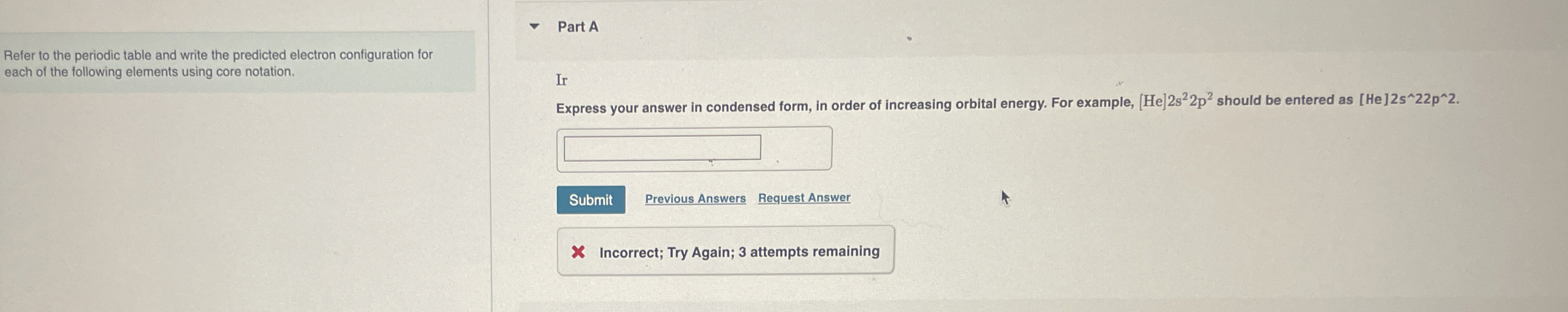 Solved Refer to the periodic table and write the predicted | Chegg.com