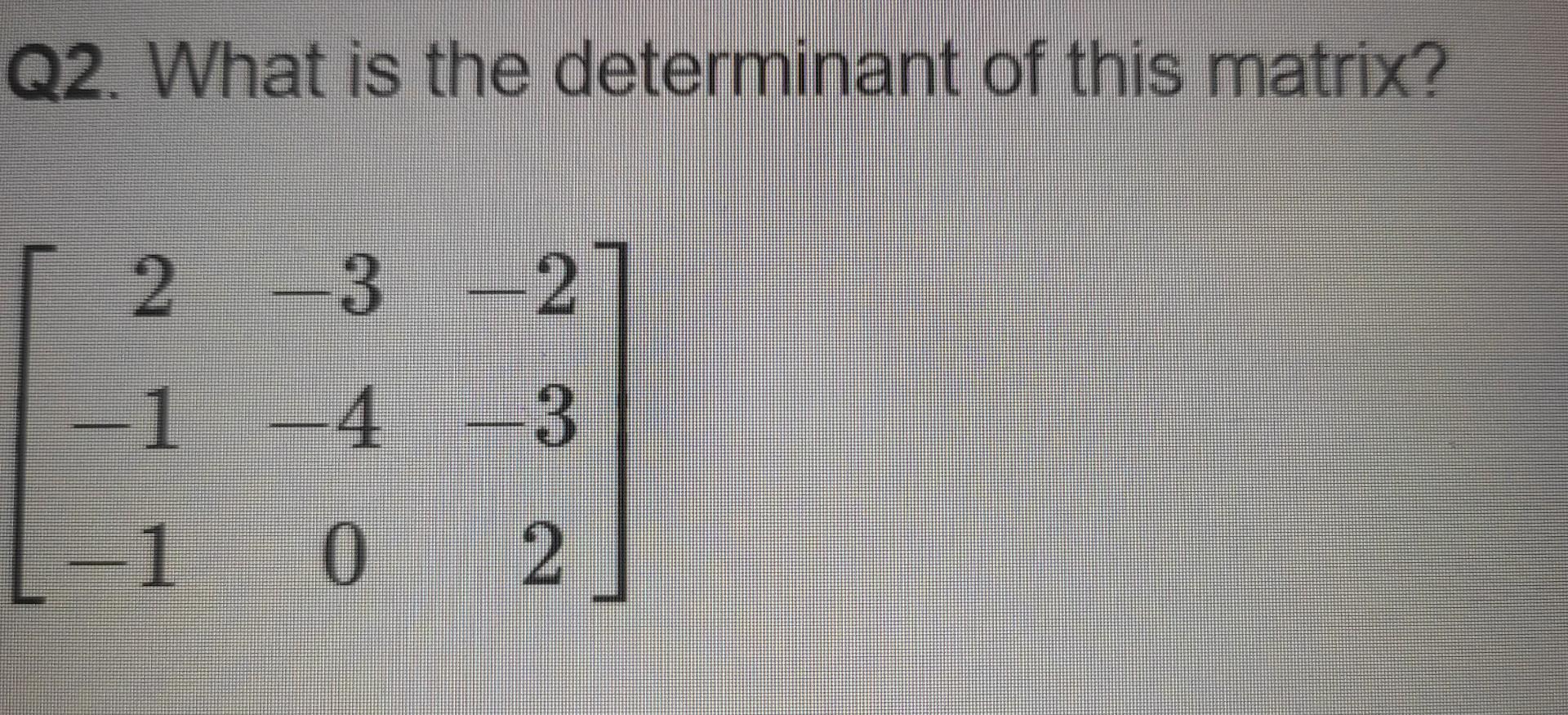 Solved Q1. Solve this system of linear equations. Select the | Chegg.com