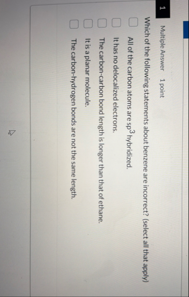 Solved 1Multiple Answer 1 ﻿pointWhich of the following | Chegg.com