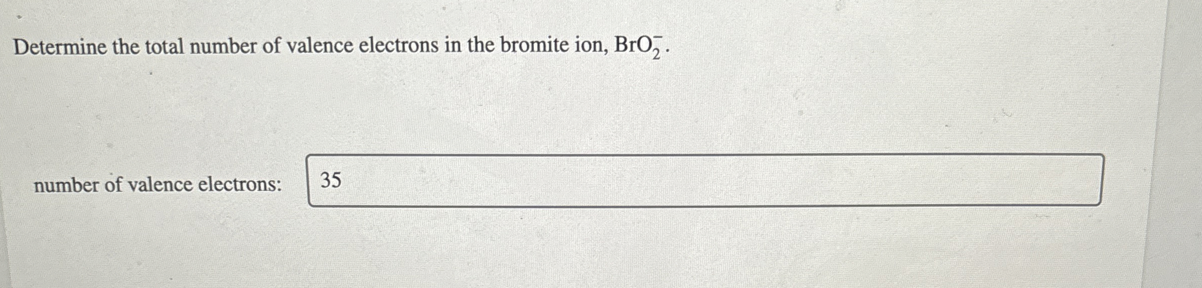 Solved Determine the total number of valence electrons in | Chegg.com