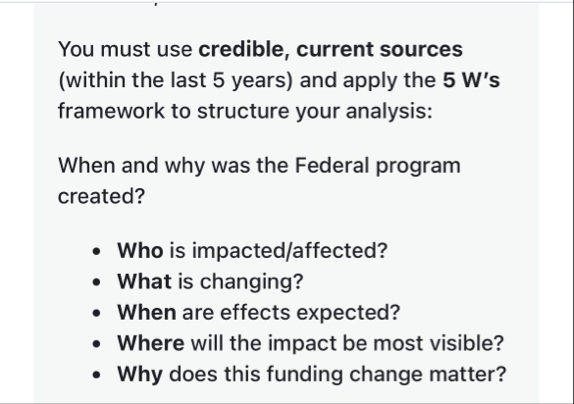 Solved You must use credible, current sources (within the | Chegg.com