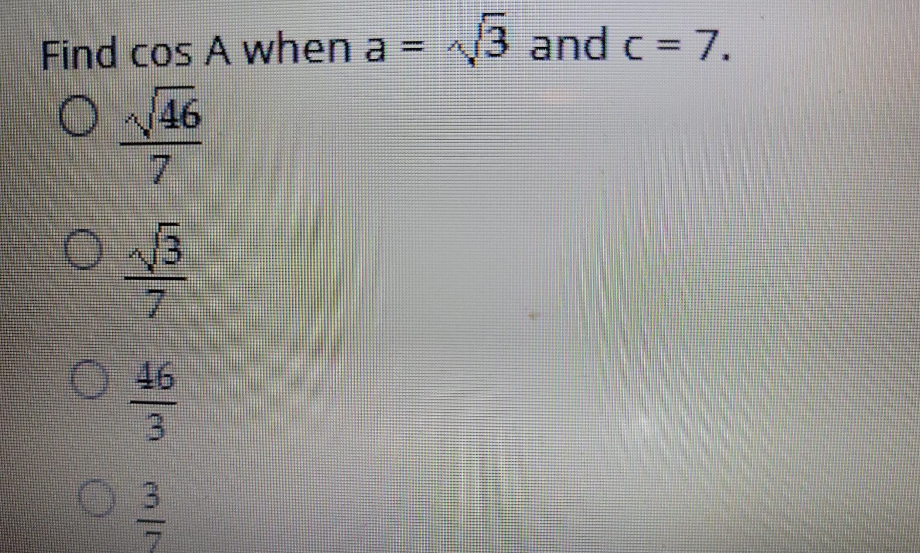 Solved 2sides of right triangle ABC( C IS THE RIGHT ANGLE) | Chegg.com