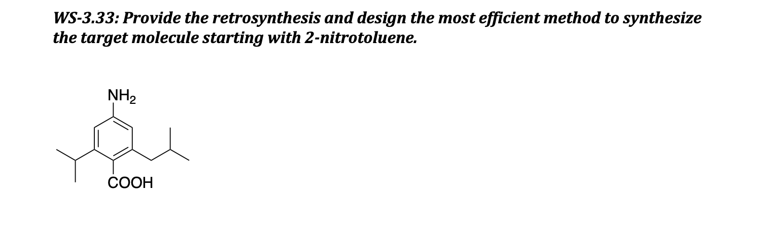 PLEASE DRAW ANSWERWS-3.33: Provide the retrosynthesis | Chegg.com